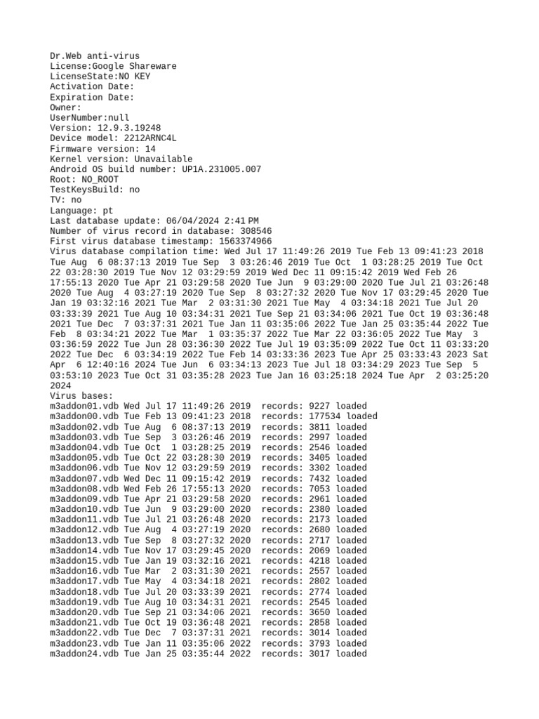 DrWeb Crash | PDF | Android (Operating System) | Java (Programming Language)