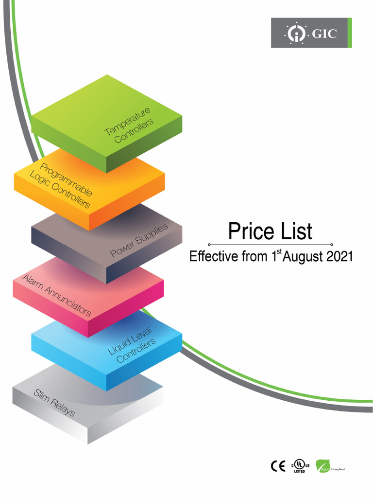 GIC Price List 1 Aug 2021 | PDF | Power Supply | Electrical Engineering