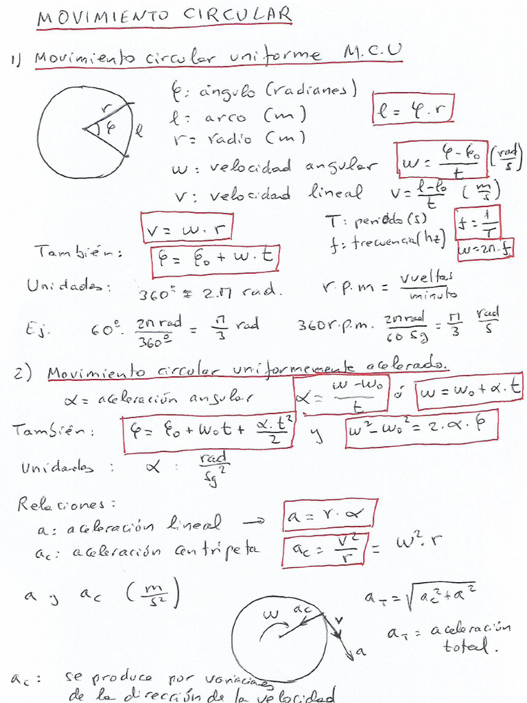 Movimiento Circular | PDF