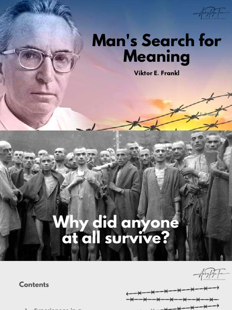 Mans Searching For Meaning | PDF | Psychology