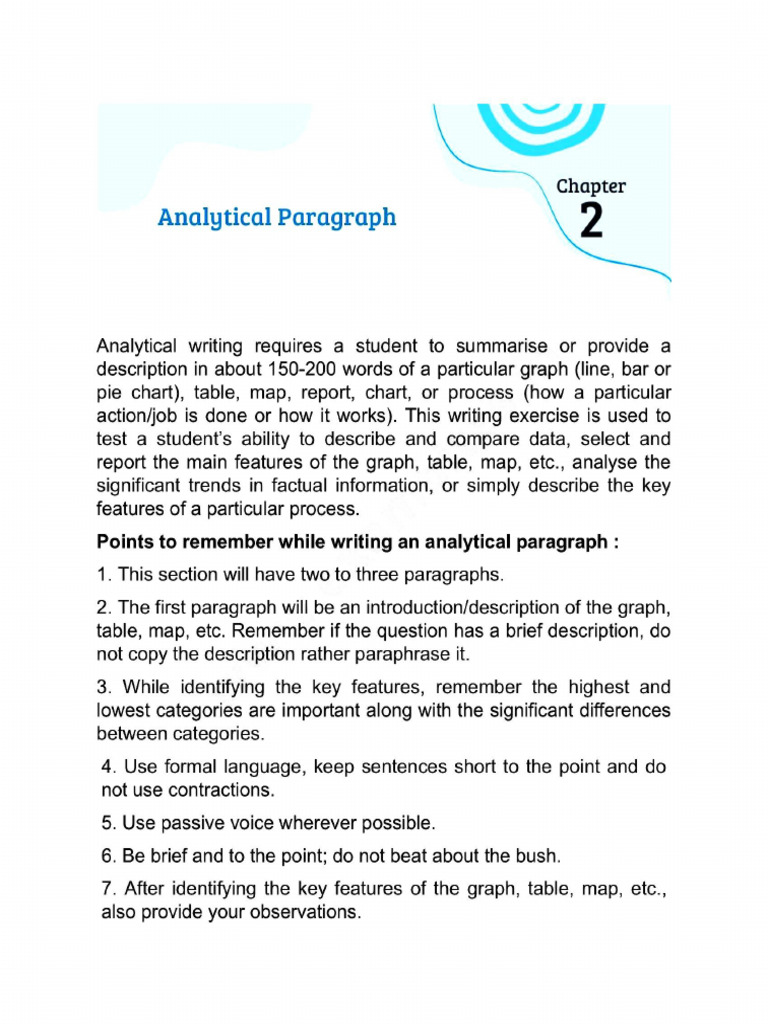 Analytical Paragraph | PDF