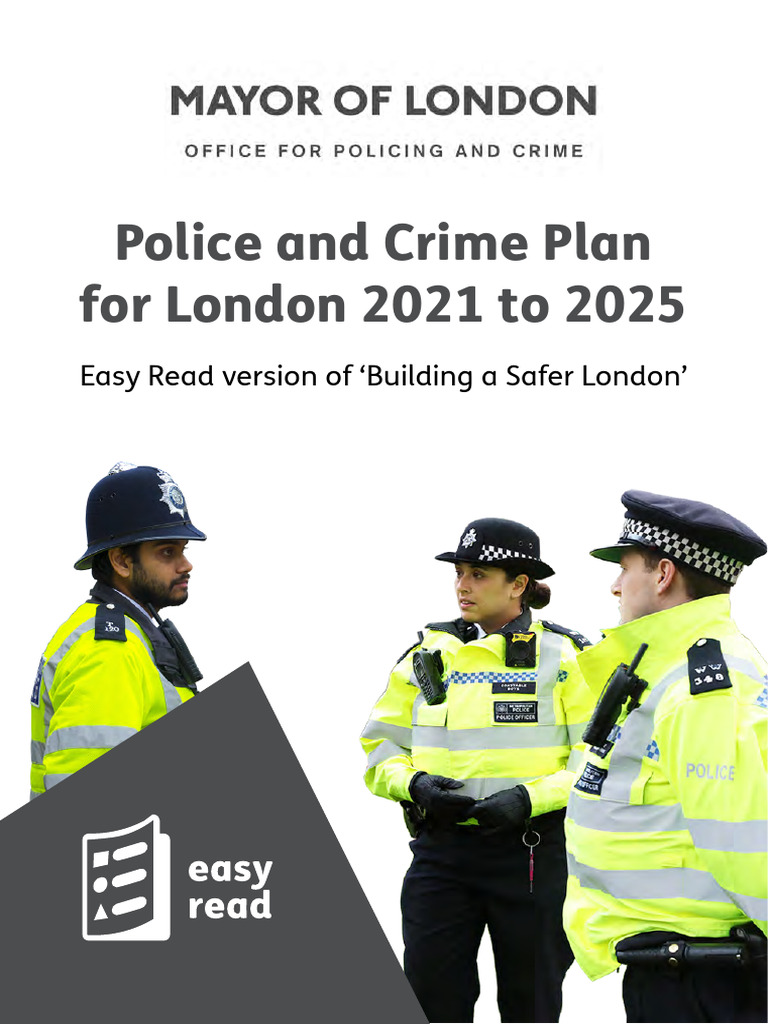 2371 Police and Crime Plan 21-25 Easy Read Web Accessible v3 | PDF ...