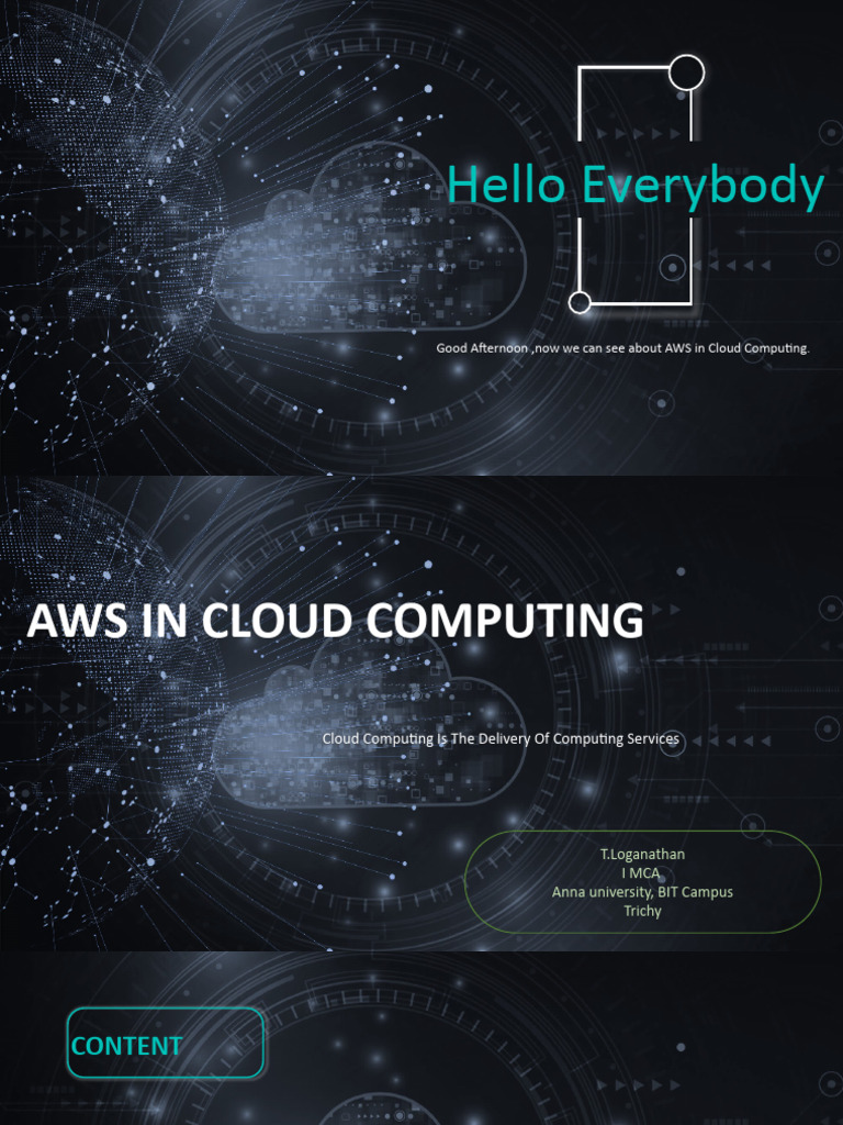 Paper Presentation AWS Cloud Computing | PDF | Amazon Web Services | Cloud Computing