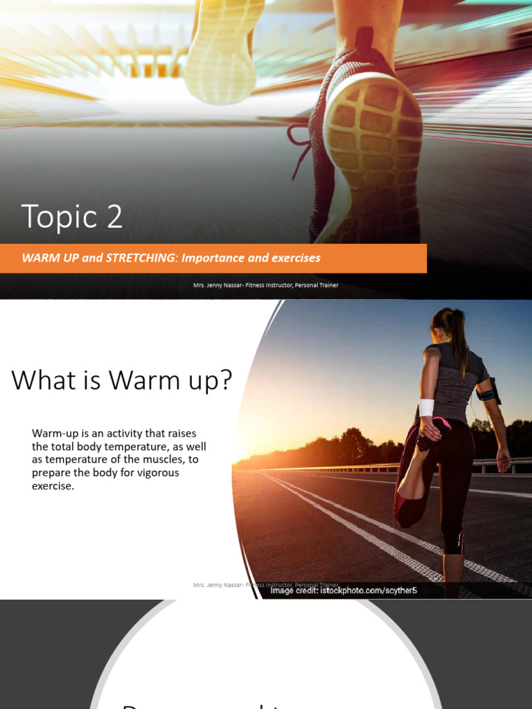 Topic 2 - Warm Up and Stretching | PDF | Physical Fitness | Physical ...
