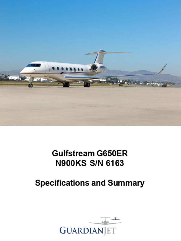 G650 SN 6163 N900KS Spec | PDF | Avionics | Aerospace