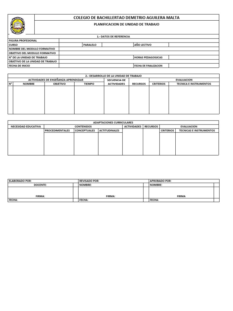 Formato de Planificacio | PDF | Negocios