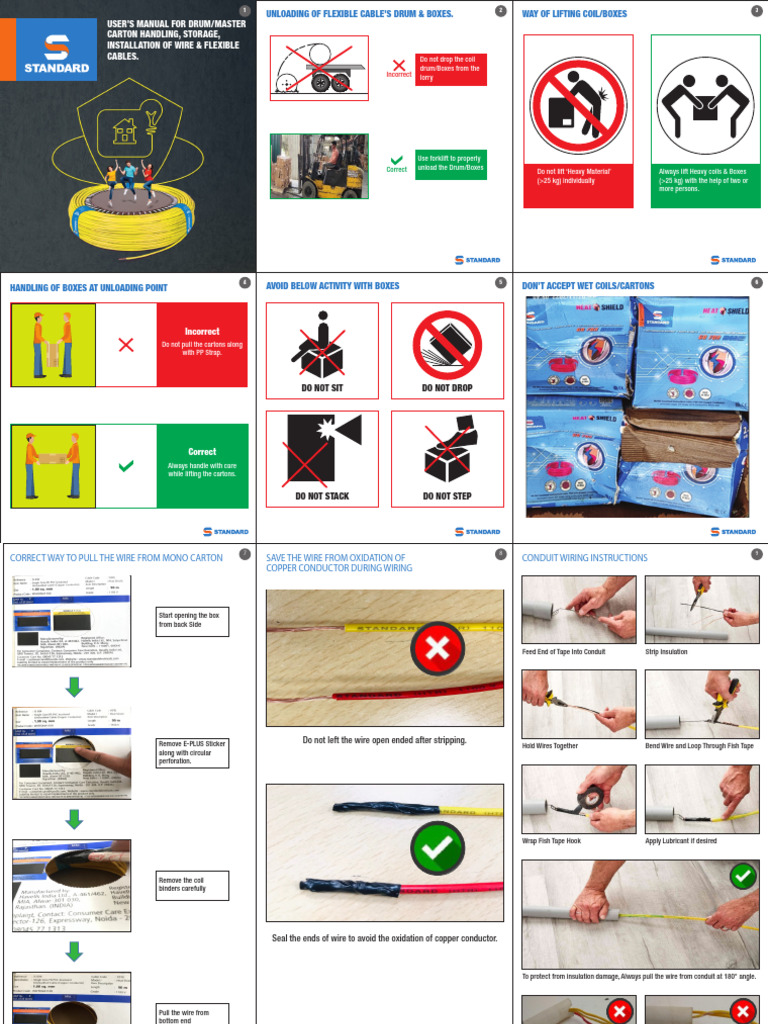 Standard Wire Instruction Manual | PDF | Wire | Electrical Wiring