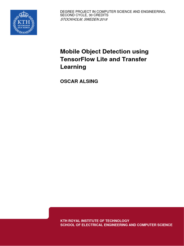 Mobile Object Detection with TensorFlow Lite | PDF | Applied ...