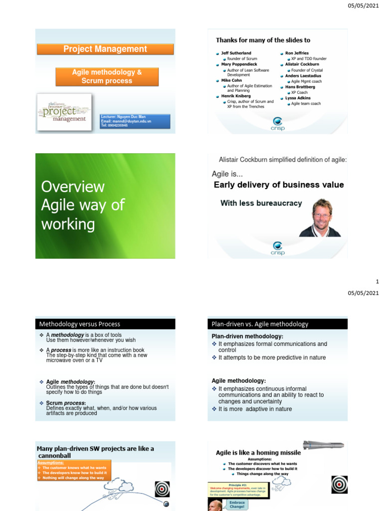 JSA Chapter 06 - Agile Project Management | PDF | Scrum (Software ...