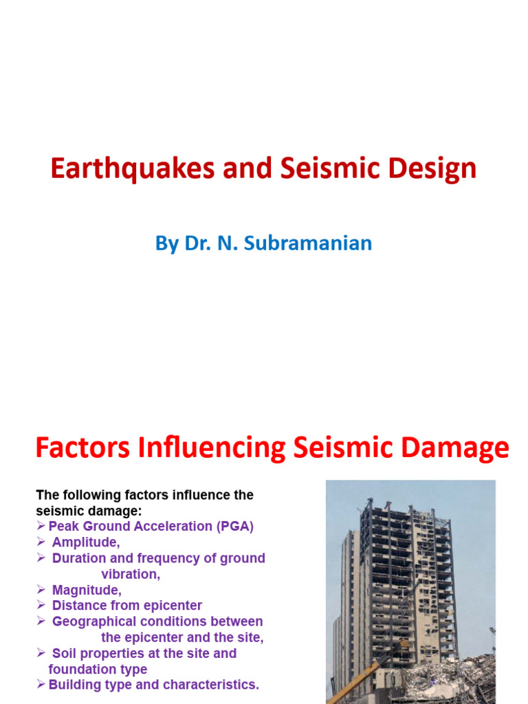 Earth Quake Resistance Design | PDF | Earthquakes | Earthquake Engineering