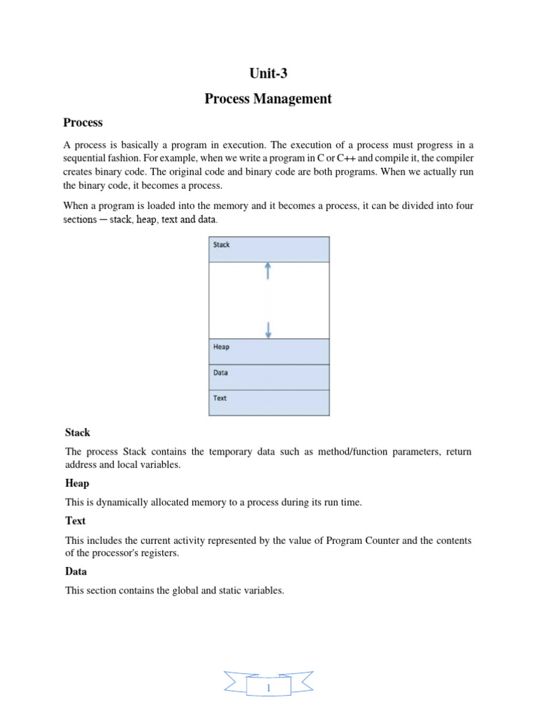 Unit-3 Process Management | Download Free PDF | Thread (Computing) | Process (Computing)