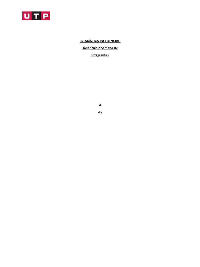 Pa3 Grupo 06 Semana 07 Tarea Taller | PDF