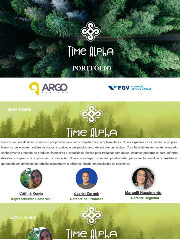Portfólio da Equipe Alpha: Expertise e Resultados | PDF | Liderança ...