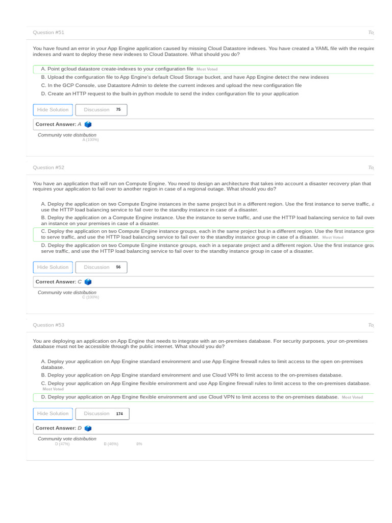 Professional Cloud Architect Exam - Free Actual Q&As, Page 11 ...