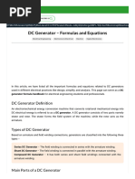 DC Generator Formulas and Equations | PDF | Electric Generator ...