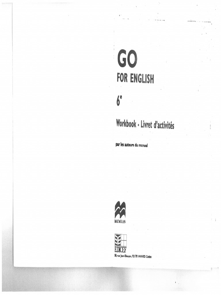 Go For English 6e - Workbook | PDF