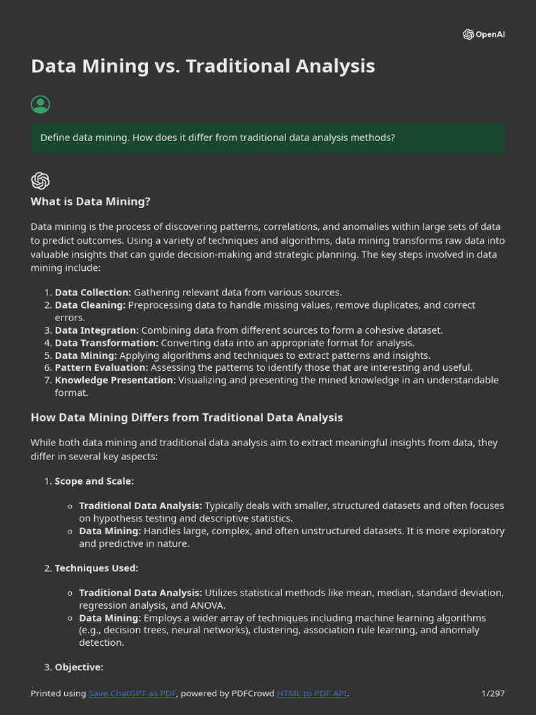 Data Mining Notes | PDF | Data Analysis | Data Mining