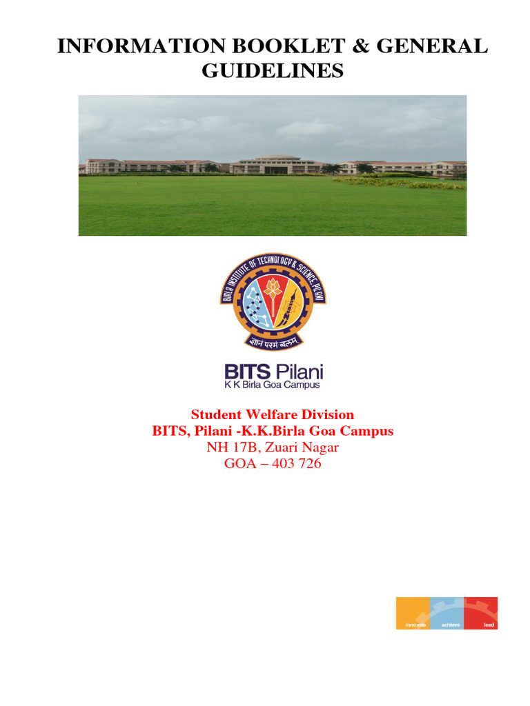 Information Booklet-General Guidelines-Swd | PDF | Doctor Of Philosophy