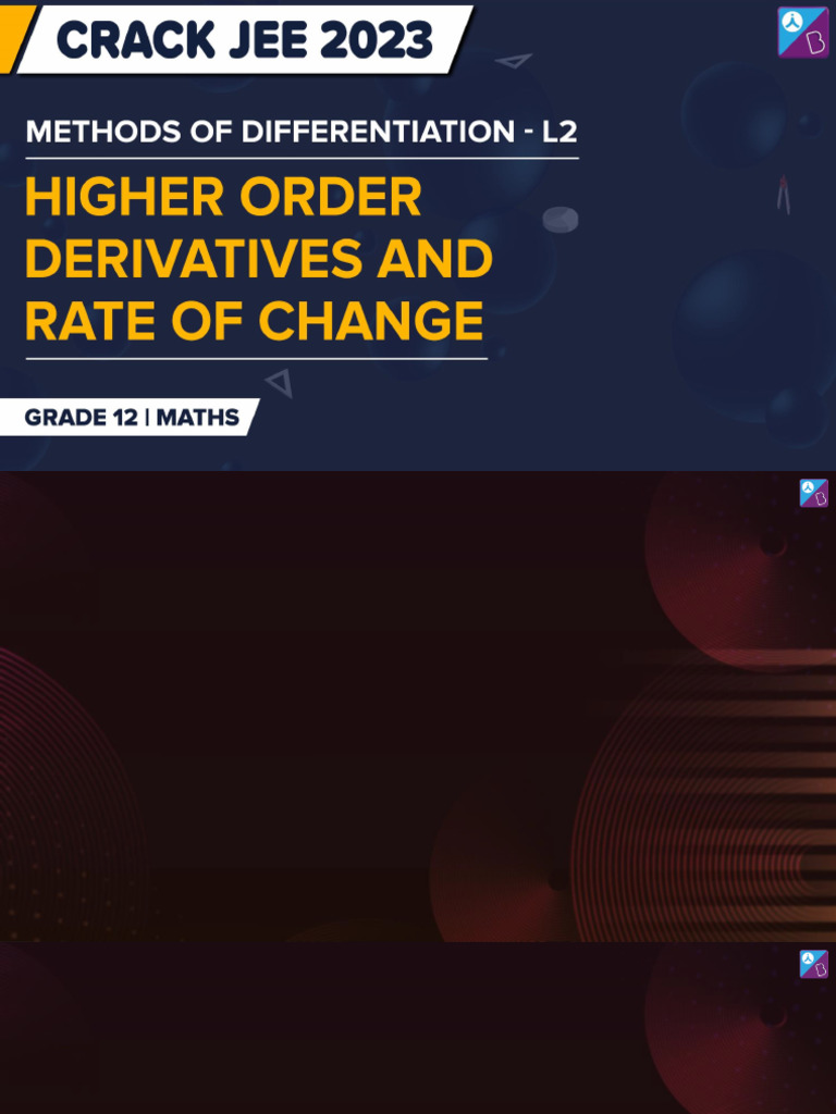Methods of Differentiation L2 | PDF | Derivative | Angle