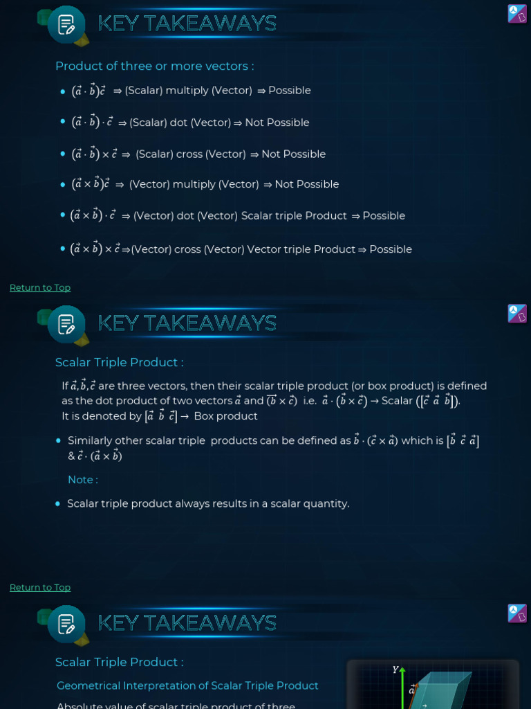 Scalar Triple Product Explained | PDF | Euclidean Vector | Scalar (Mathematics)
