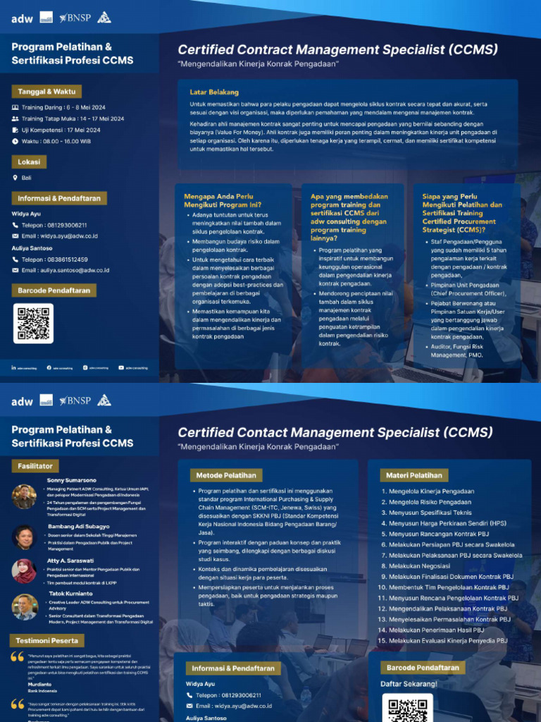 Brosur CCMS Batch-3 | PDF