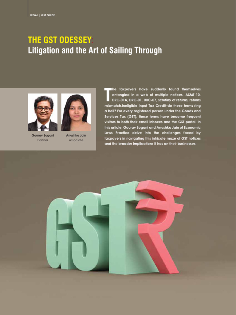 The GST Odessey Litigation The Art of Sailing Through 1706410175 | PDF ...