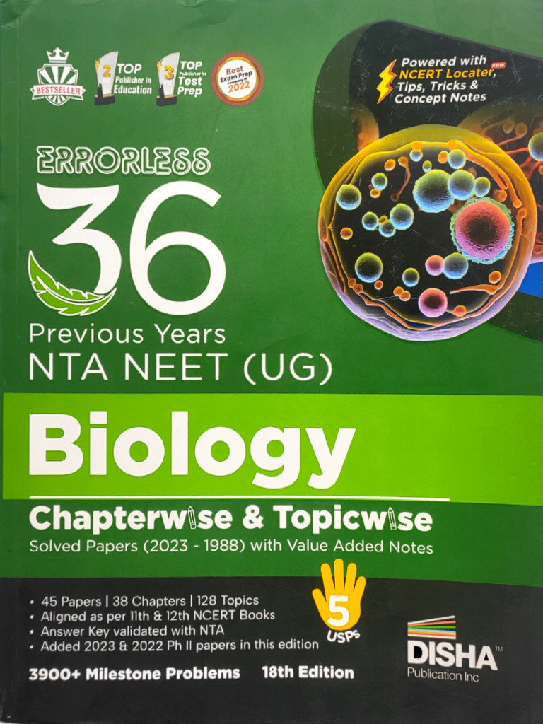 Errorless 36 Year Biology Class Xii | PDF