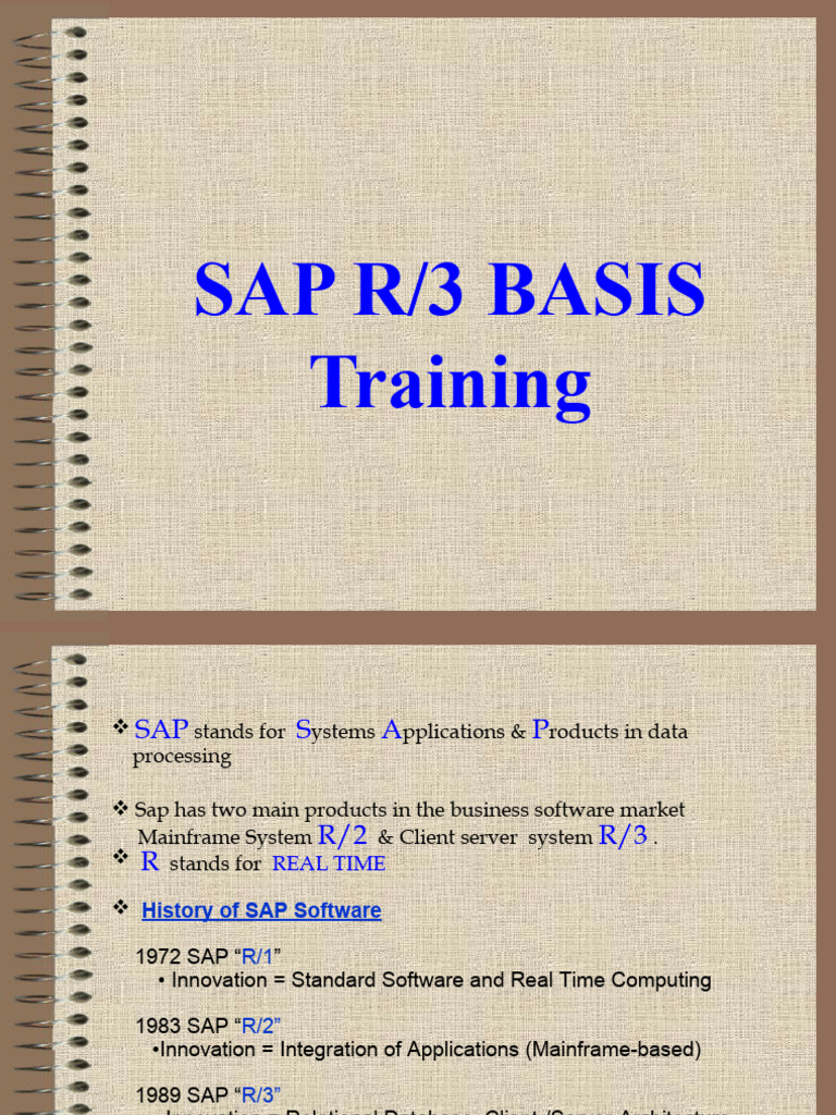Sap Architecture | PDF | Operating System | Windows Nt