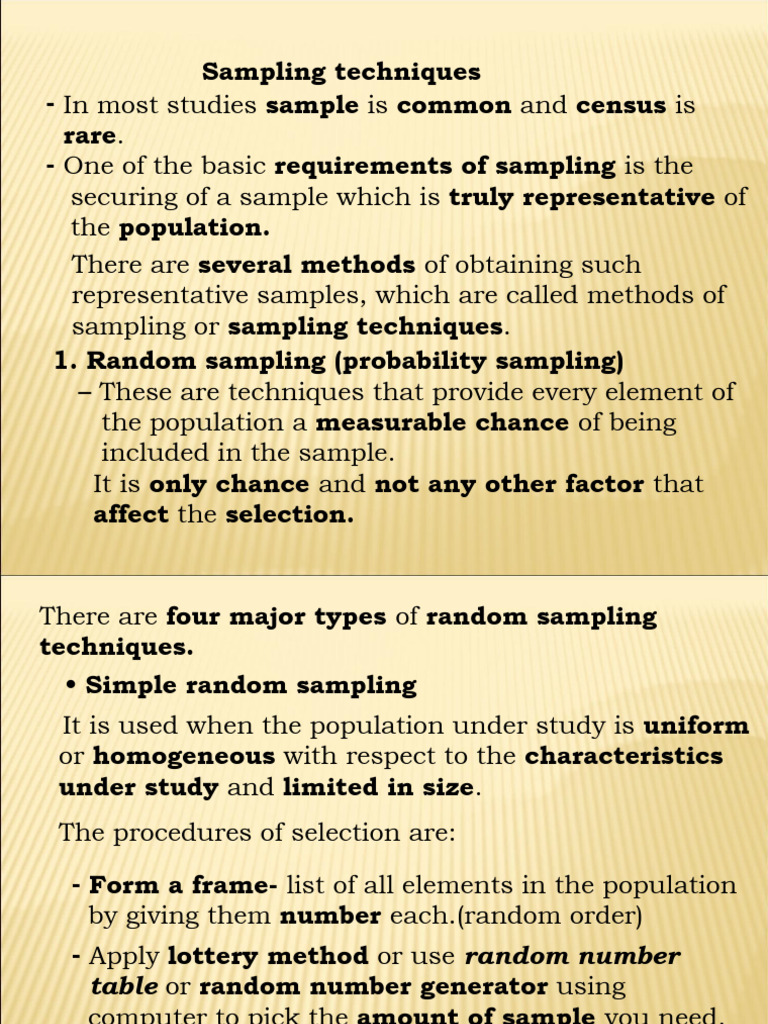 Sampling Technique | PDF | Sampling (Statistics) | Applied Mathematics Sampling Technique | PDF | Sampling (Statistics) | Applied Mathematics