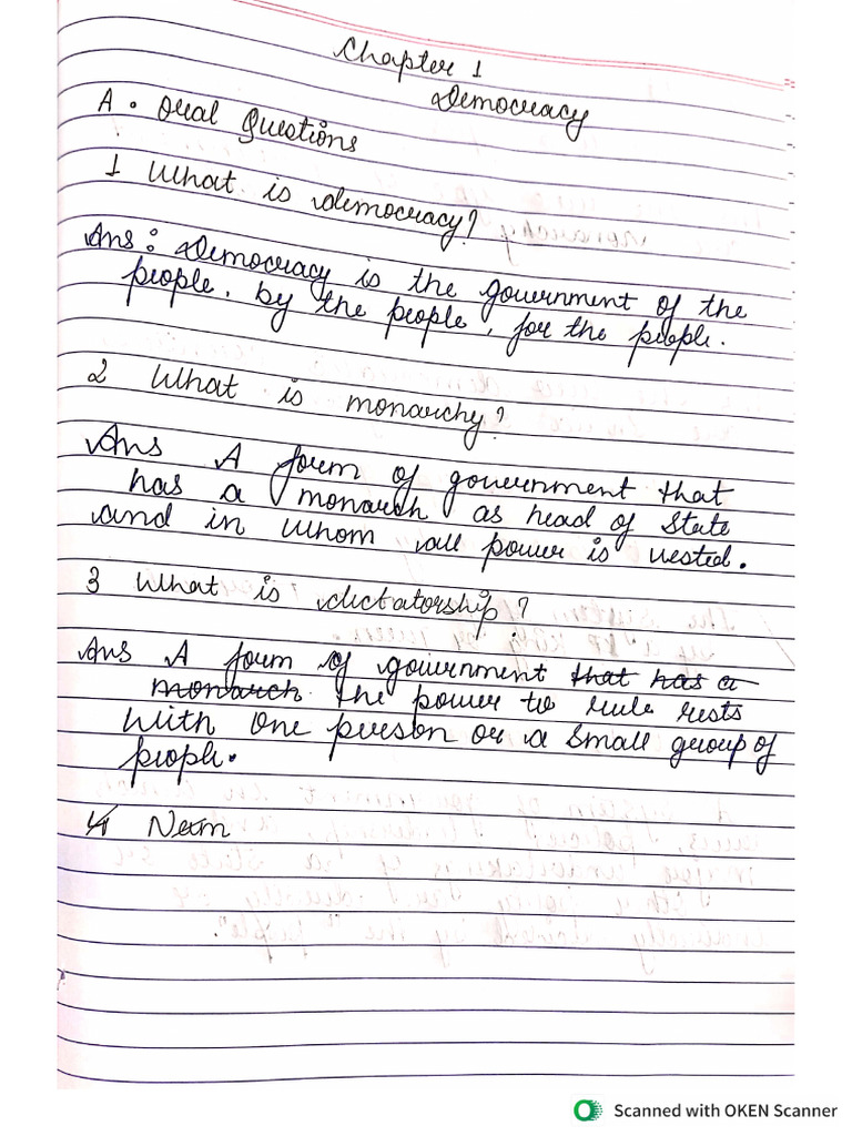 CH 1 Democracy | PDF