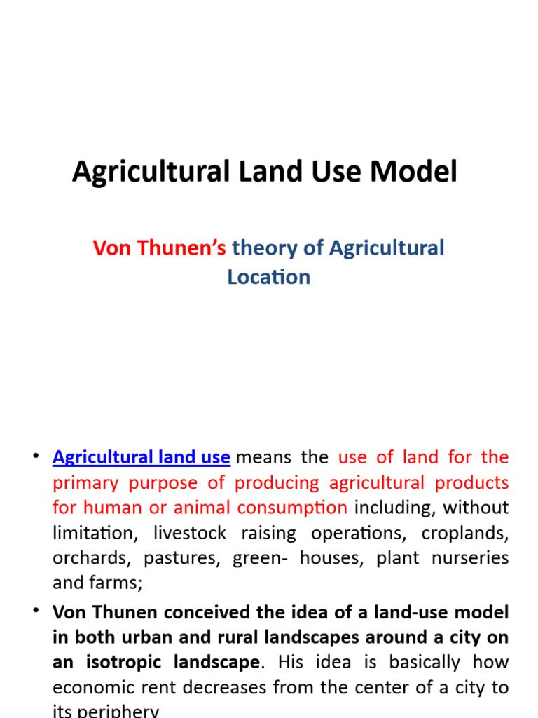Agricultural Land Use Model | PDF | Agriculture | Crop Rotation