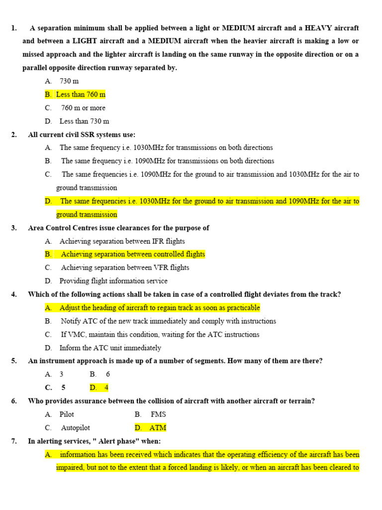 Atm 12 | PDF | Air Traffic Control | Sea Level