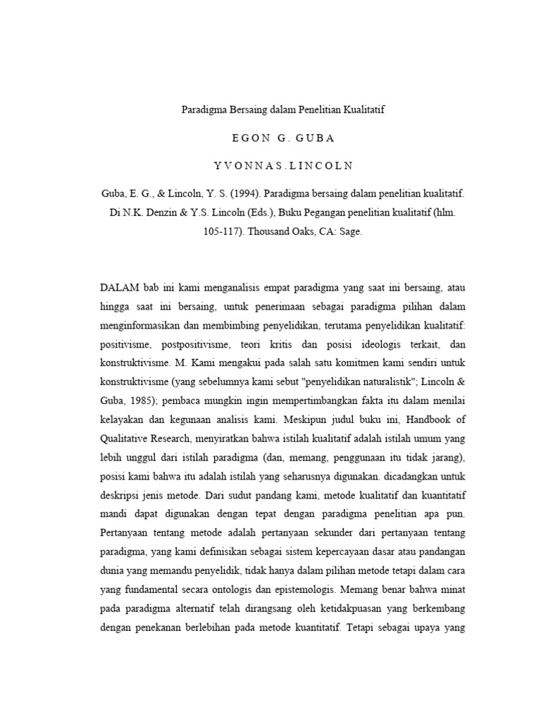 Guba & Lincoln | PDF