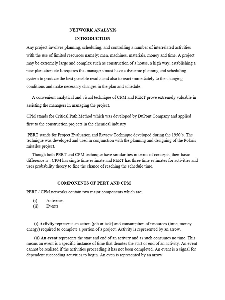 Project Management with CPM & PERT | PDF | Applied Mathematics