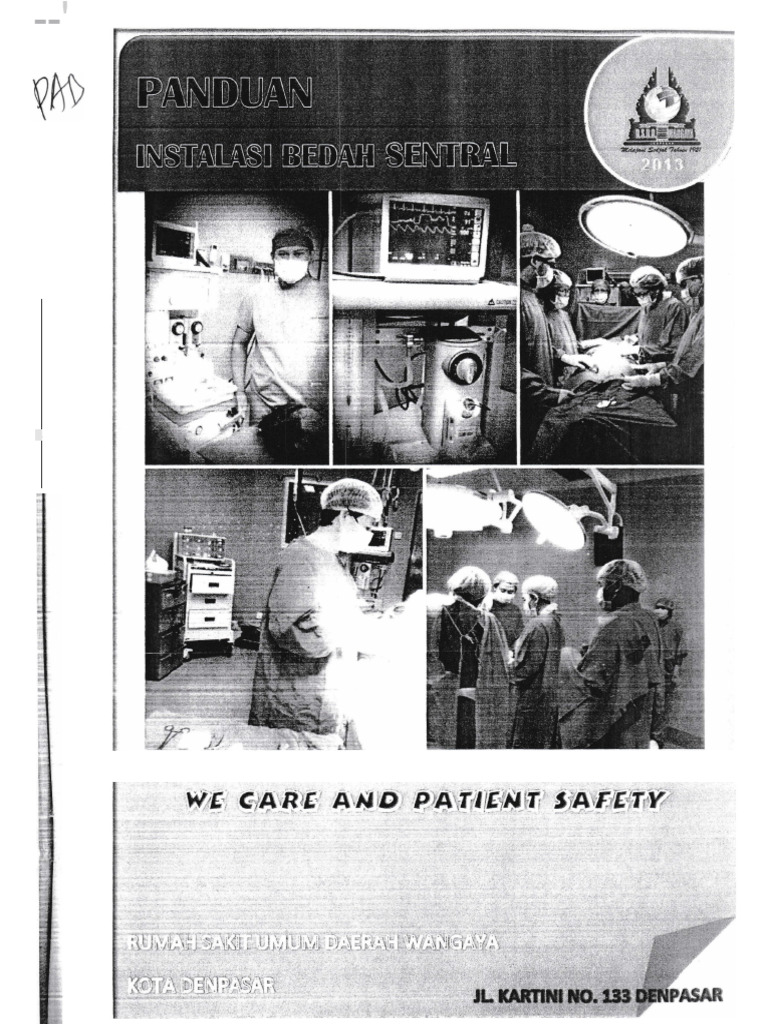 Panduan Instalasi Bedah Sentral | PDF