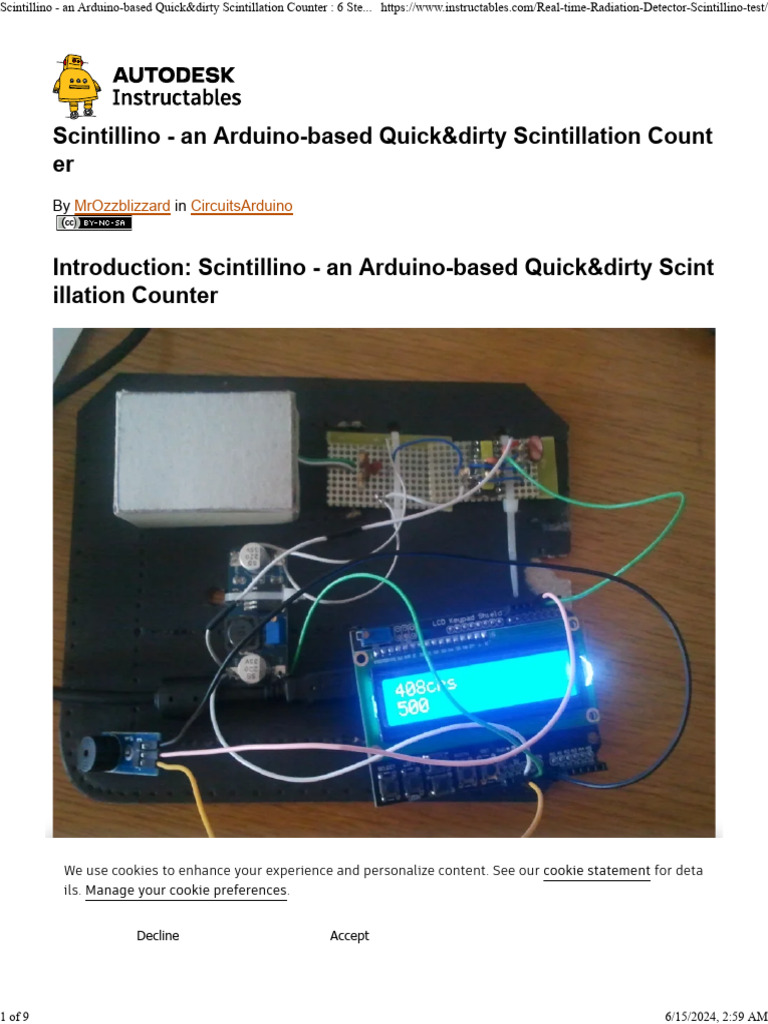 Scintillino - An Arduino-Based Quick&dirty Scintillation Counter 6 Steps (With Pictures ...
