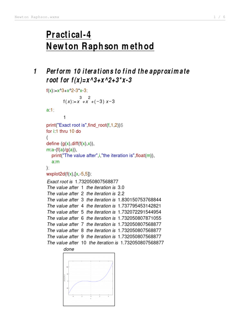 Newton Raphson | PDF | Mathematical Relations | Elementary Mathematics