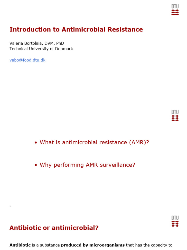 01 - Introduction To Antimicrobial Resistance | PDF | Antimicrobial ...
