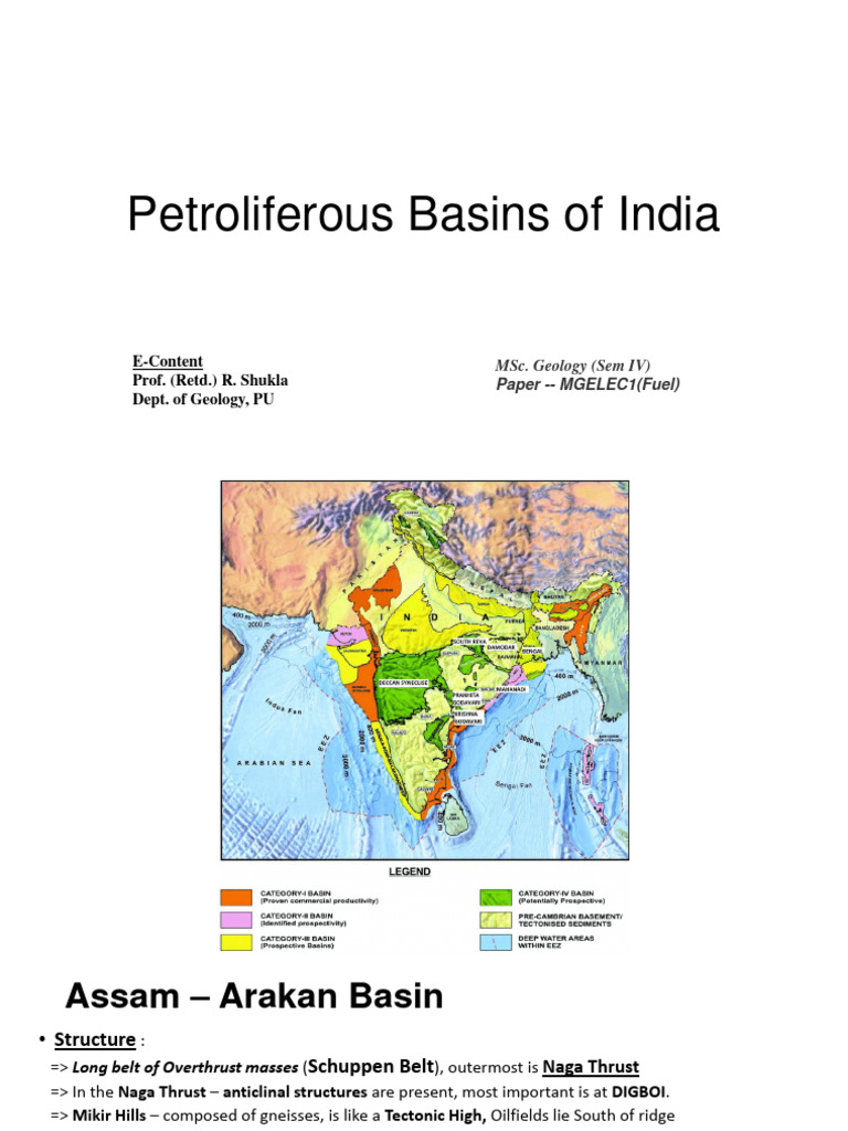 Oil Basins of India Overview | PDF | Petroleum Reservoir | Petroleum