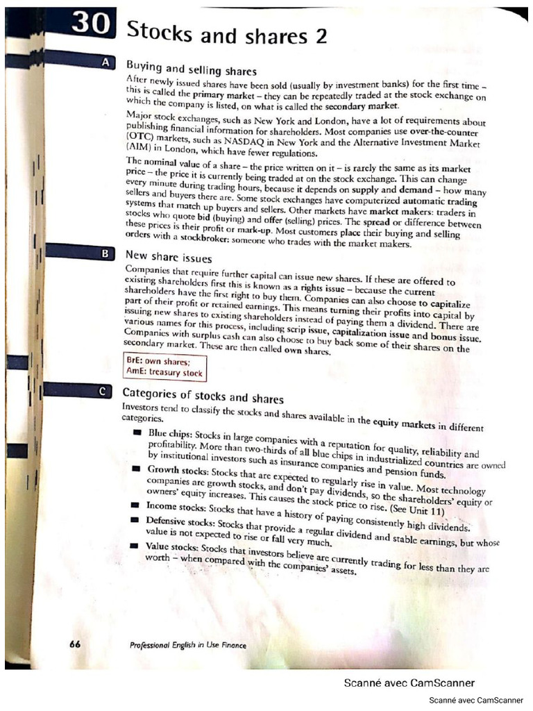 Stocks and Sahres 2 | PDF