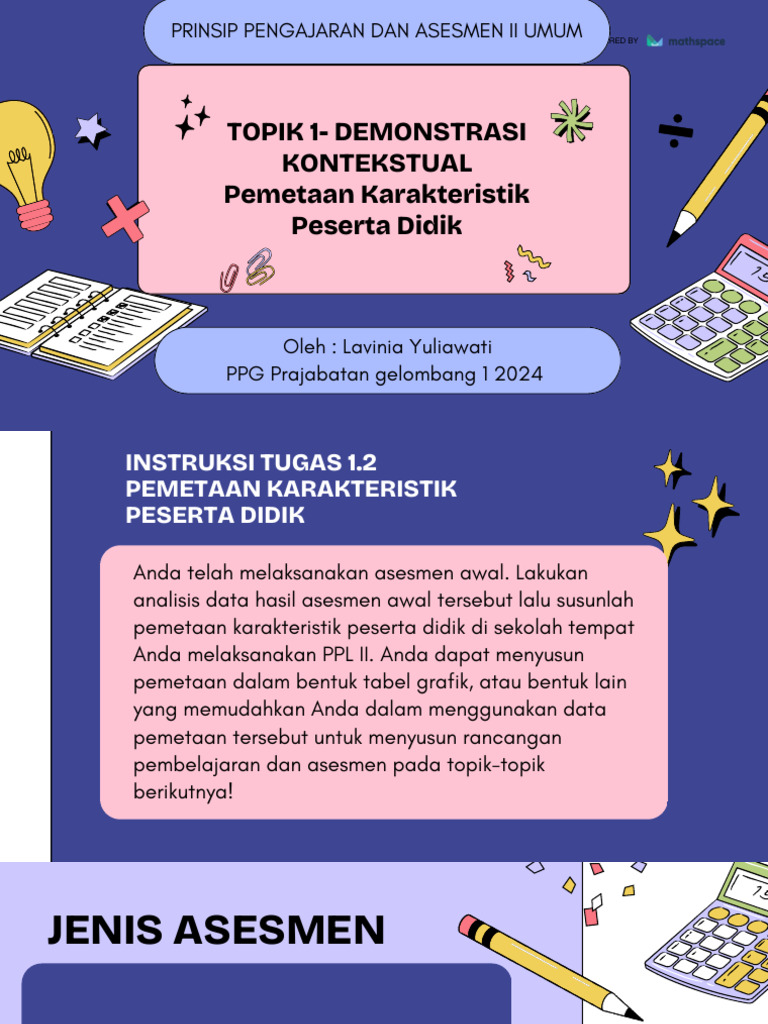 T1-4 Demonstrasi Kontekstual - Tugas 1.2. Pemetaan Karakteristik Peserta Didik | PDF