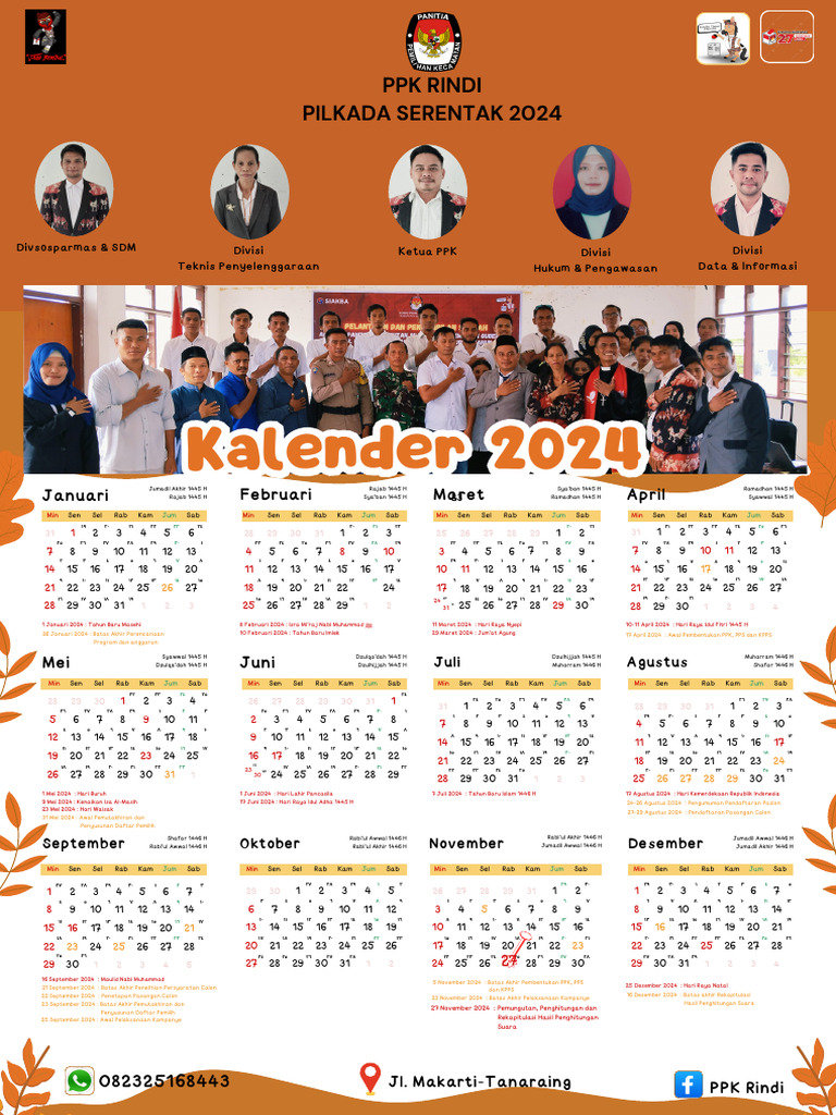 Kalender PPK Rindi Tahun 2024 | PDF