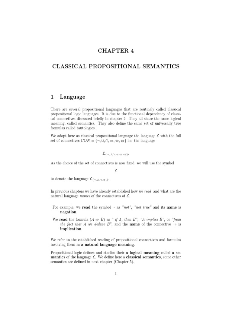 Chapter 4 | PDF | Contradiction | Interpretation (Logic)