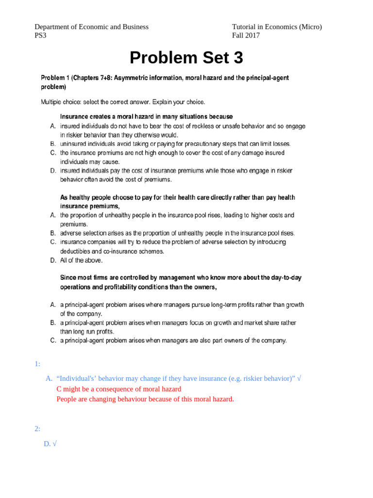 Micro Problem - Set - 3 | PDF | Microeconomics | Labour Economics Micro Problem - Set - 3 | PDF | Microeconomics | Labour Economics