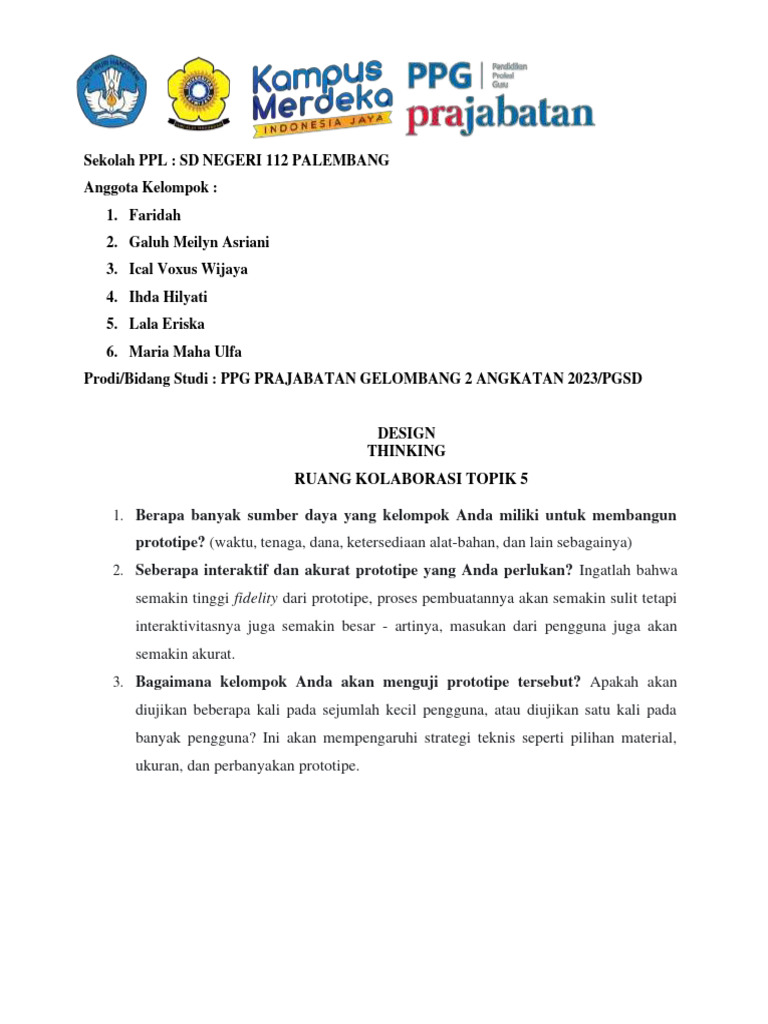 Topik 5 DT Ruang Kolaborasi Kel 2 | PDF