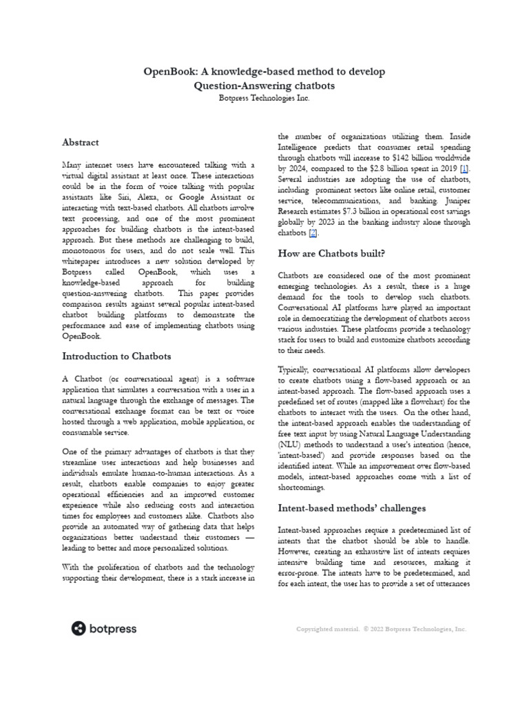 OpenBook Whitepaper V1.0 | PDF | Cognitive Science | Computing