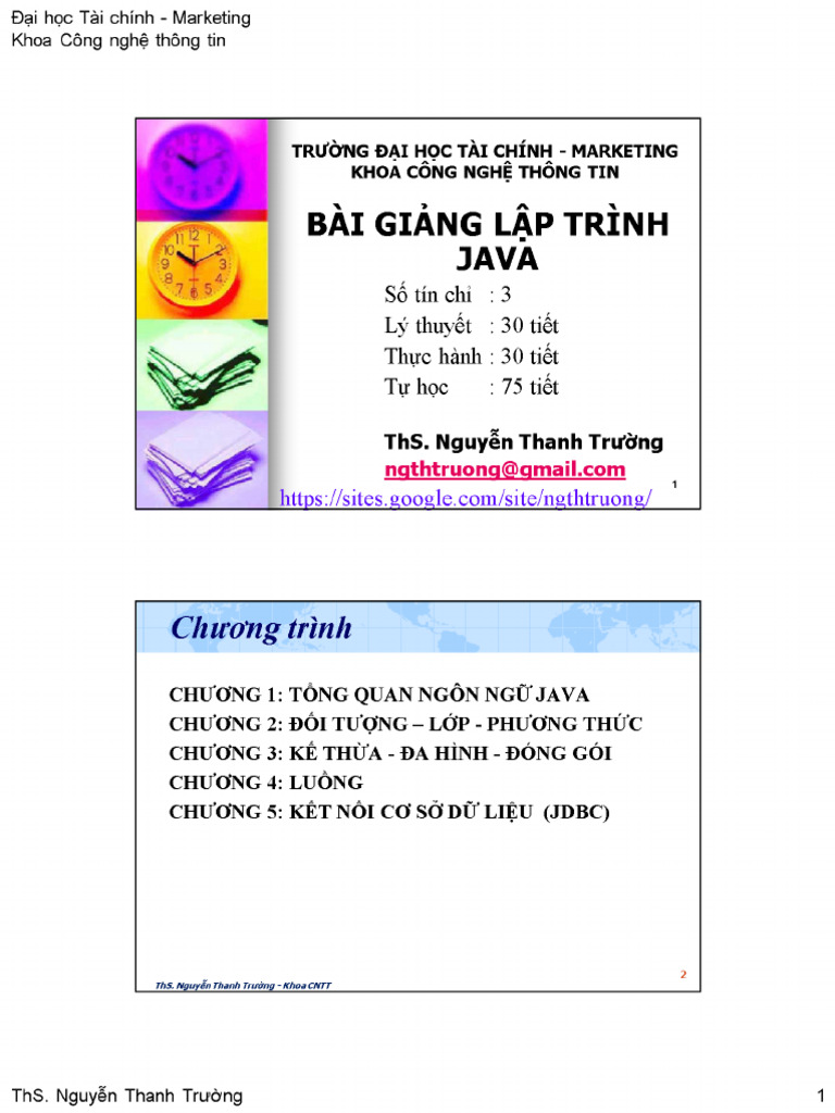 Bai Giang Java | PDF