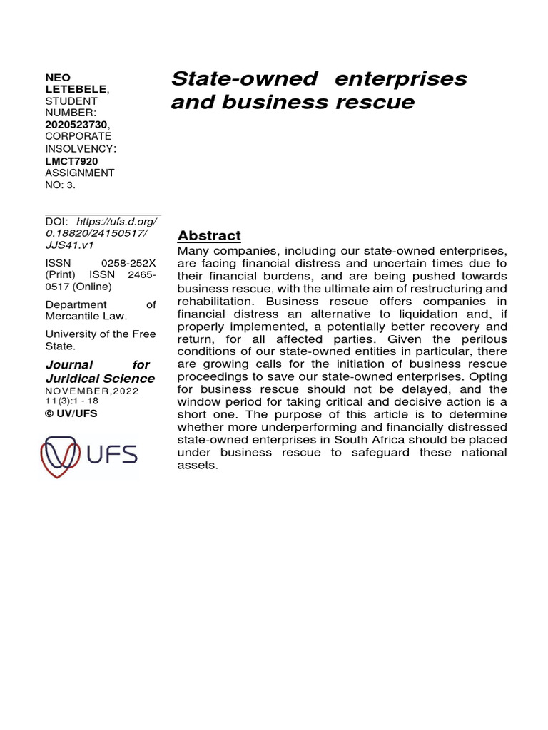 Final Draft For Assignment 3 | PDF | Insolvency | Business