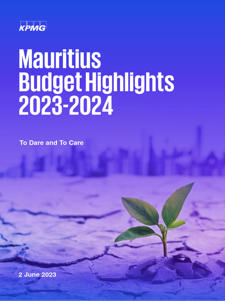 Mauritius Budget 2023-2024 Highlights | PDF | Taxes | Government Budget ...