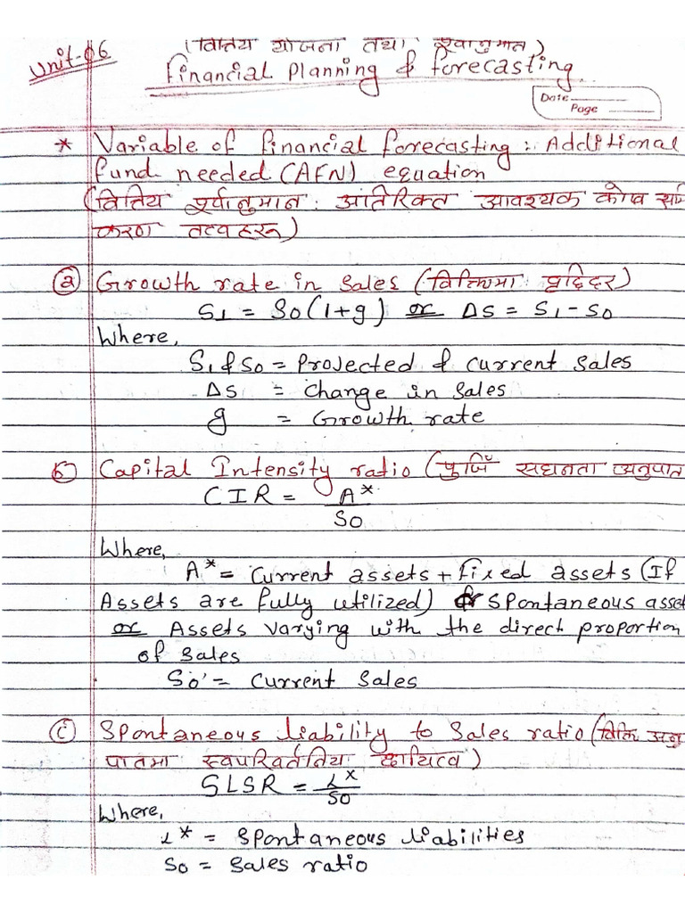 Chapter 6 Financial Planning & Forecasting | PDF